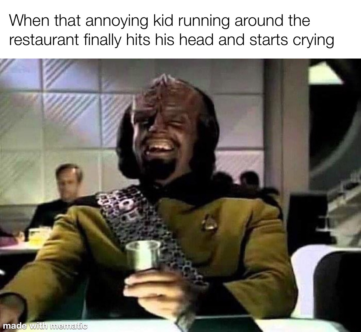 when that annoying kid hits his head and starts crying - Chameleon Memes