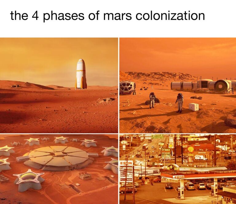 phases of mars colonization meme - Chameleon Memes