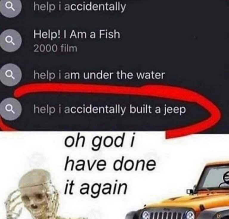 Off-Road Humor: 30 Jeep Memes That Will Have You Tumbling with Laughter ...